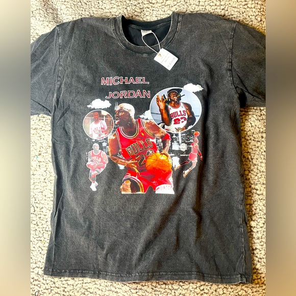 Jordan | Shirts | Vintage Michael Jordan 9s Chicago Bulls Graphic T ...